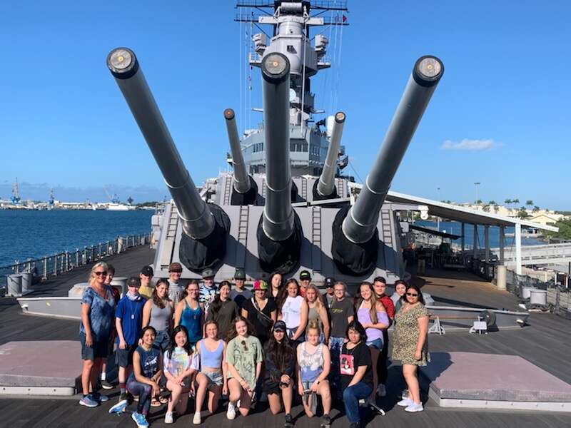 Summit High students perform aboard USS Missouri on school trip to ...