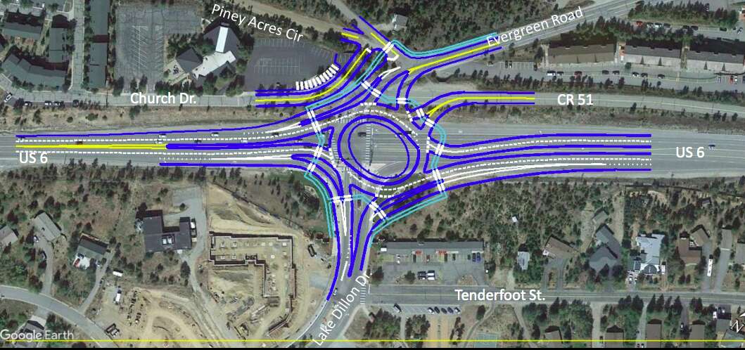 Dillon, Summit County consider roundabout at US Highway 6 and Lake ...