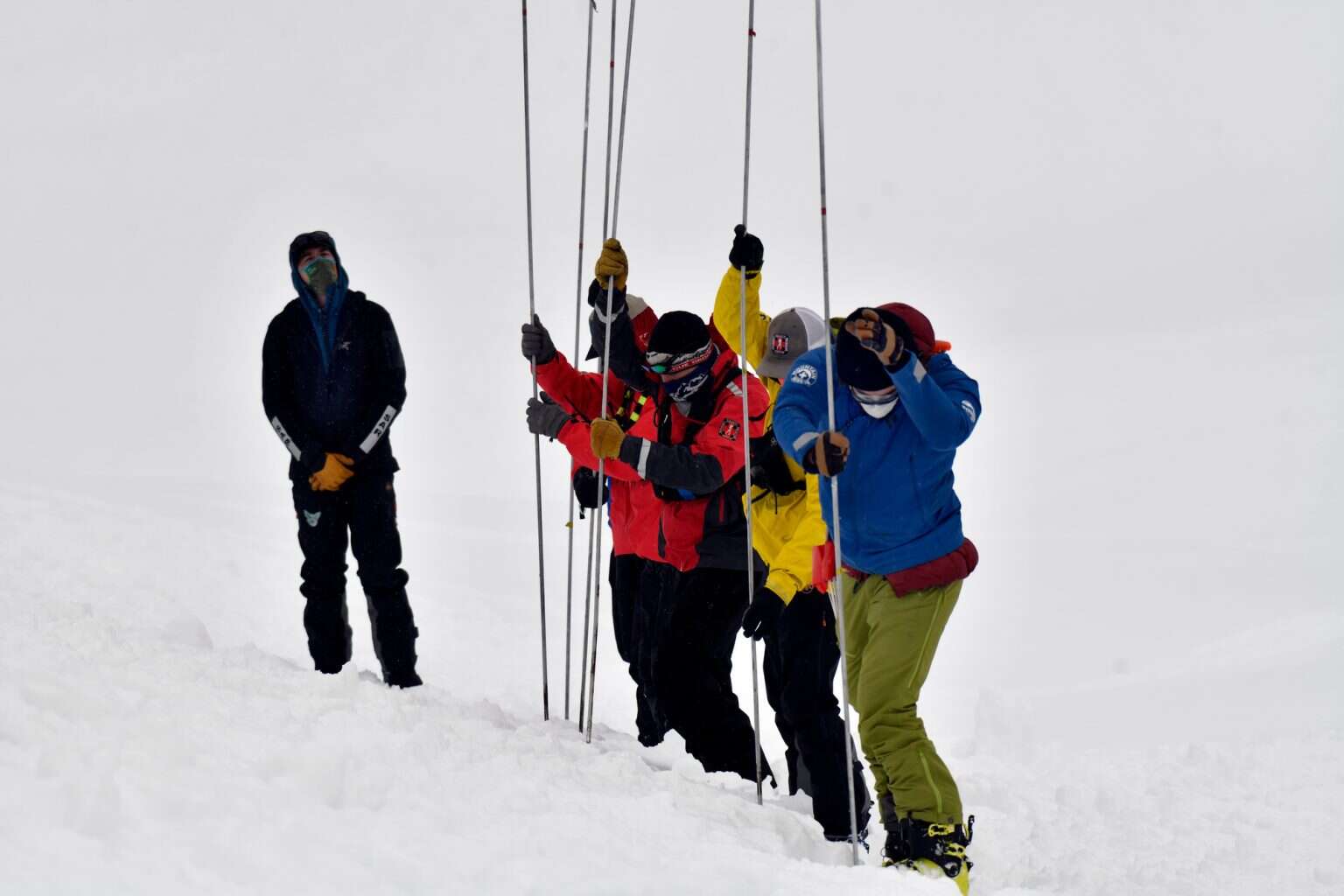 Avalanche search teams seldom find people alive, causing rescuers to ...