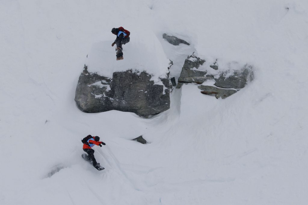 Michael Mawn competes at world’s only parallel freeride competition ...