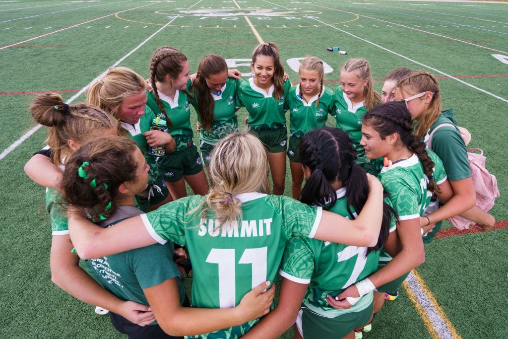 Summit girls rugby sweeps Monarch under Friday night lights ...