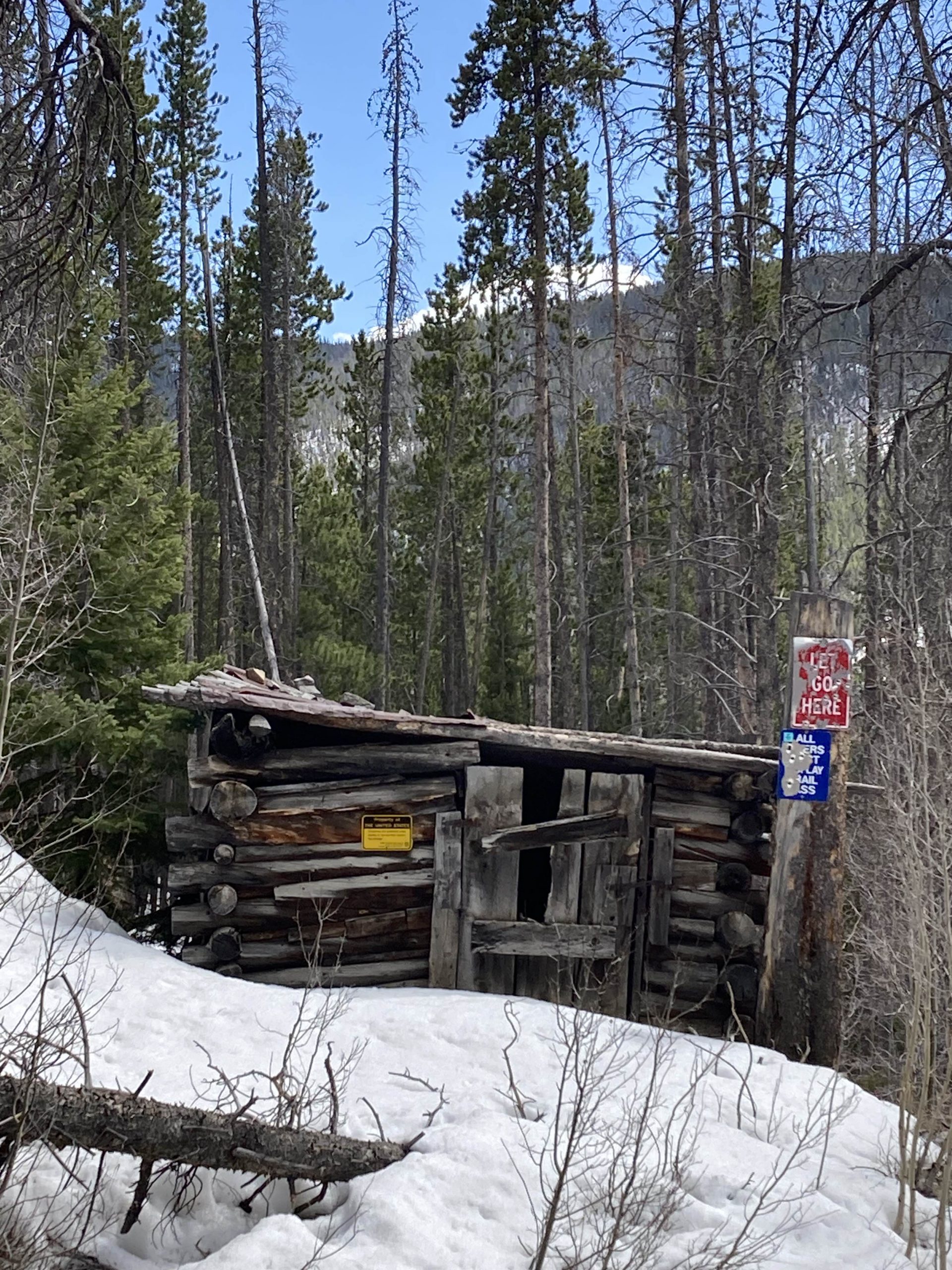A historic mining cabin stood in Keystone Gulch for more than 100 years ...