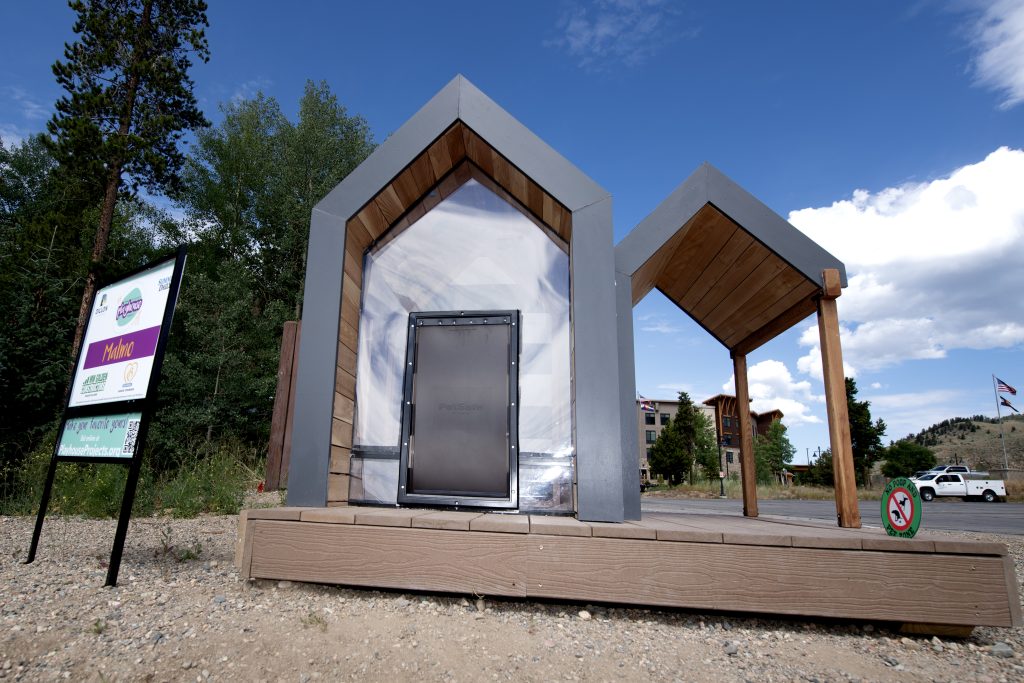 Photos: K9 Cabins on display in Dillon Town Park as part of Playhouse ...