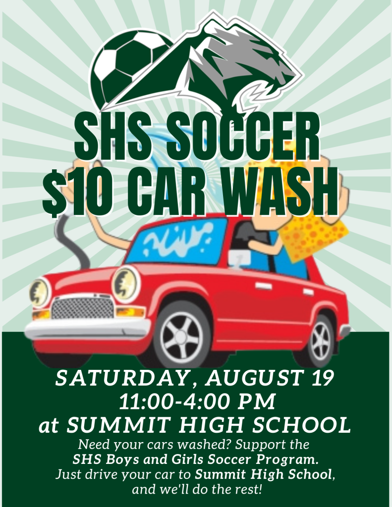 Summit High School soccer programs to host car wash on Aug. 19 ...