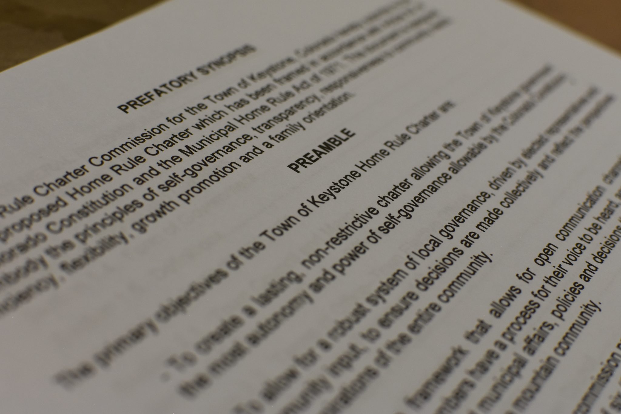 Keystone, Colorado’s newest town, seeks to establish a vision for its ...