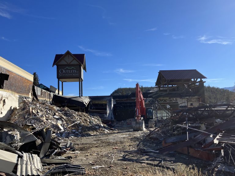 Outlets at Silverthorne in process of demolishing part of Red Village ...