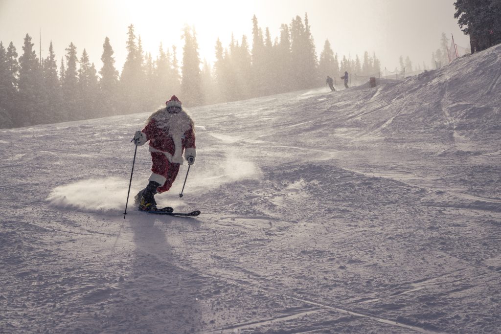 Santa, snow and skiing: Mother nature gifts light snowfall for ...