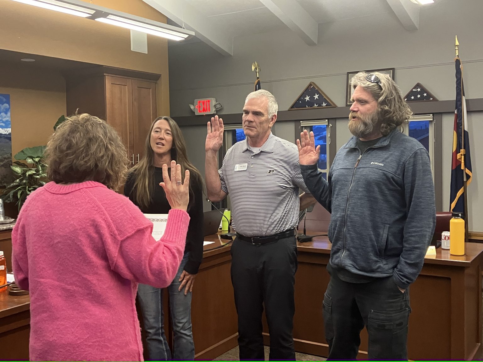 Dillon Town Council swears in new member, 2 returning members ...