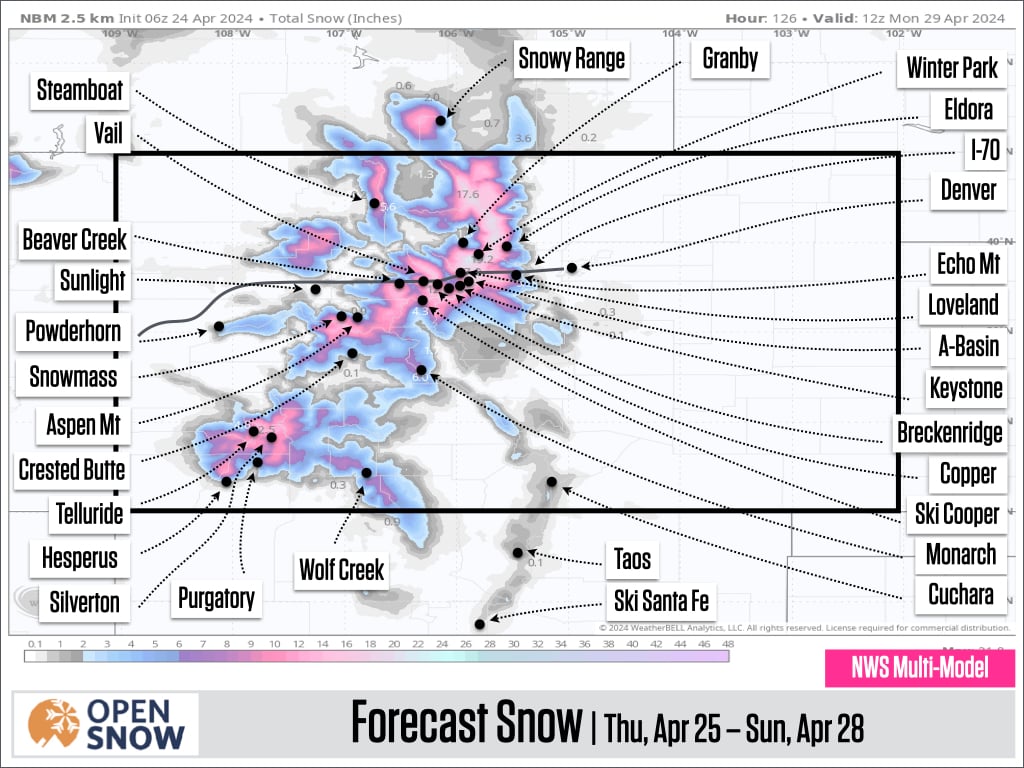 Possible spring powder day in the forecast for multiple Colorado ski resorts, mountains ...