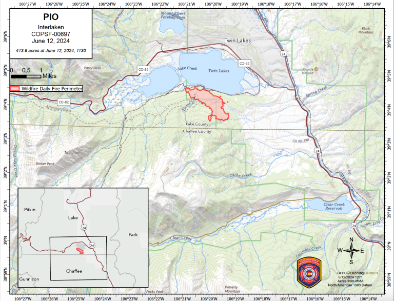 Update: Human-caused Interlaken Fire near Twin Lakes now at 86% ...