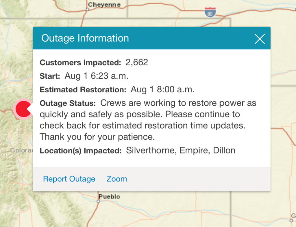 3rd outage in 2 days in Summit County is resolved | SummitDaily.com