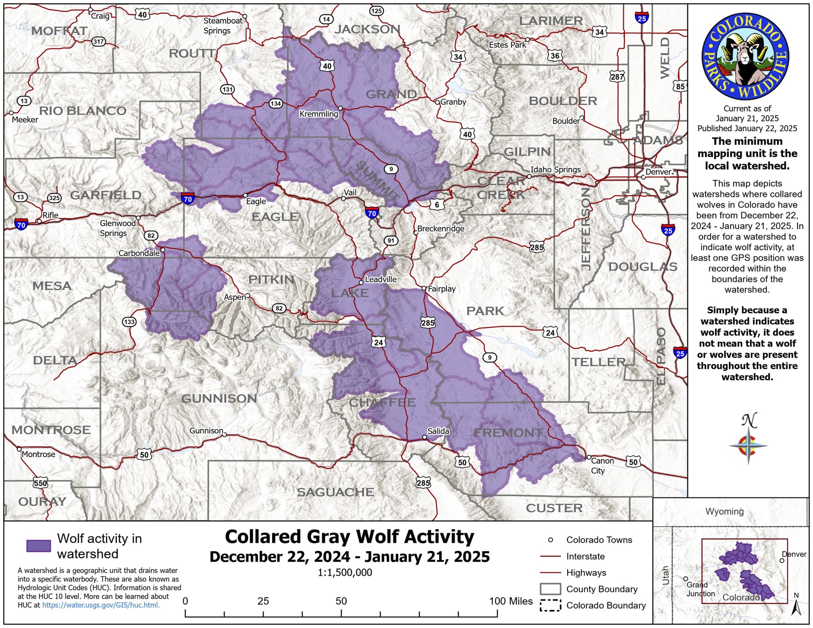 A first look at where Colorado’s newest gray wolves have been traveling ...