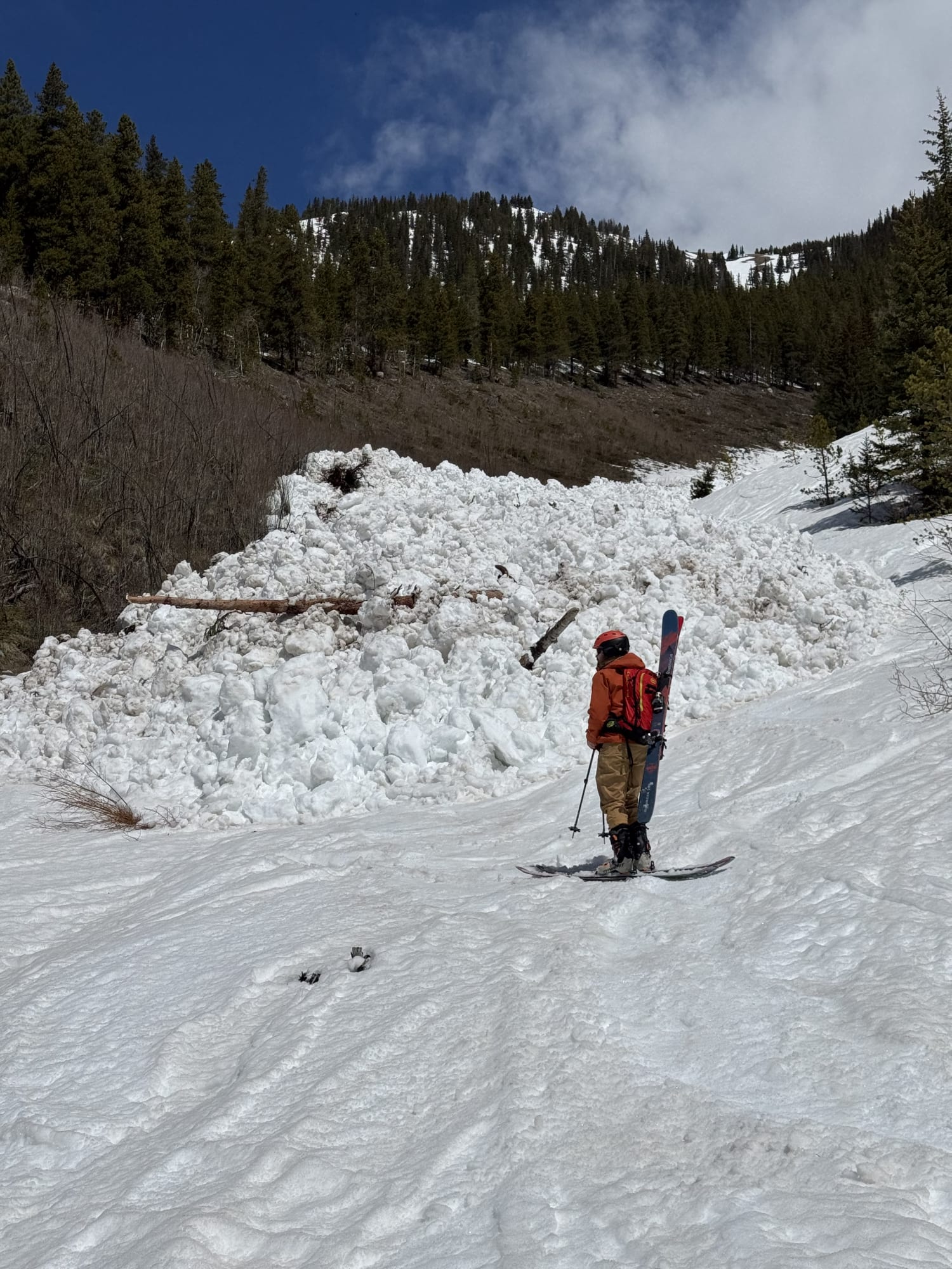 Skier injured after sliding about 1,100 feet in avalanche at Sky Chutes ...