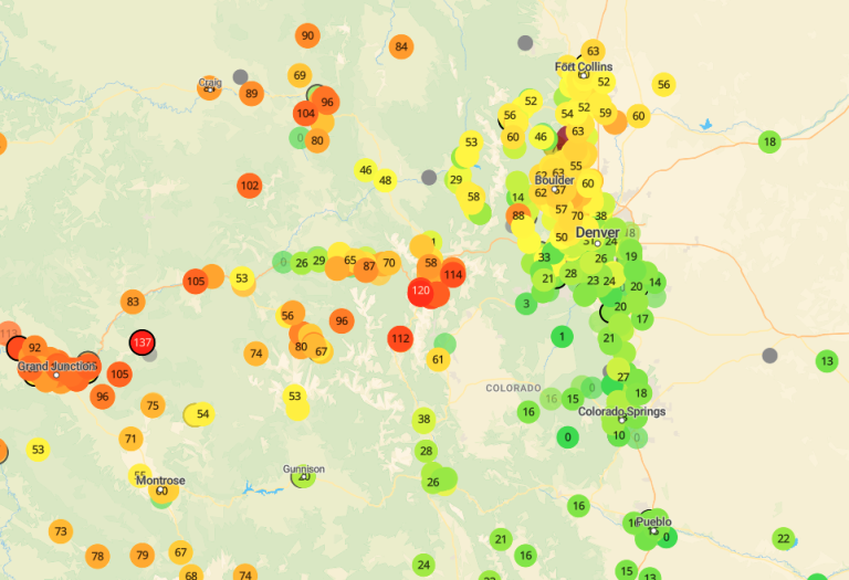 Haze wafts over Colorado mountain towns from wildfires burning within ...
