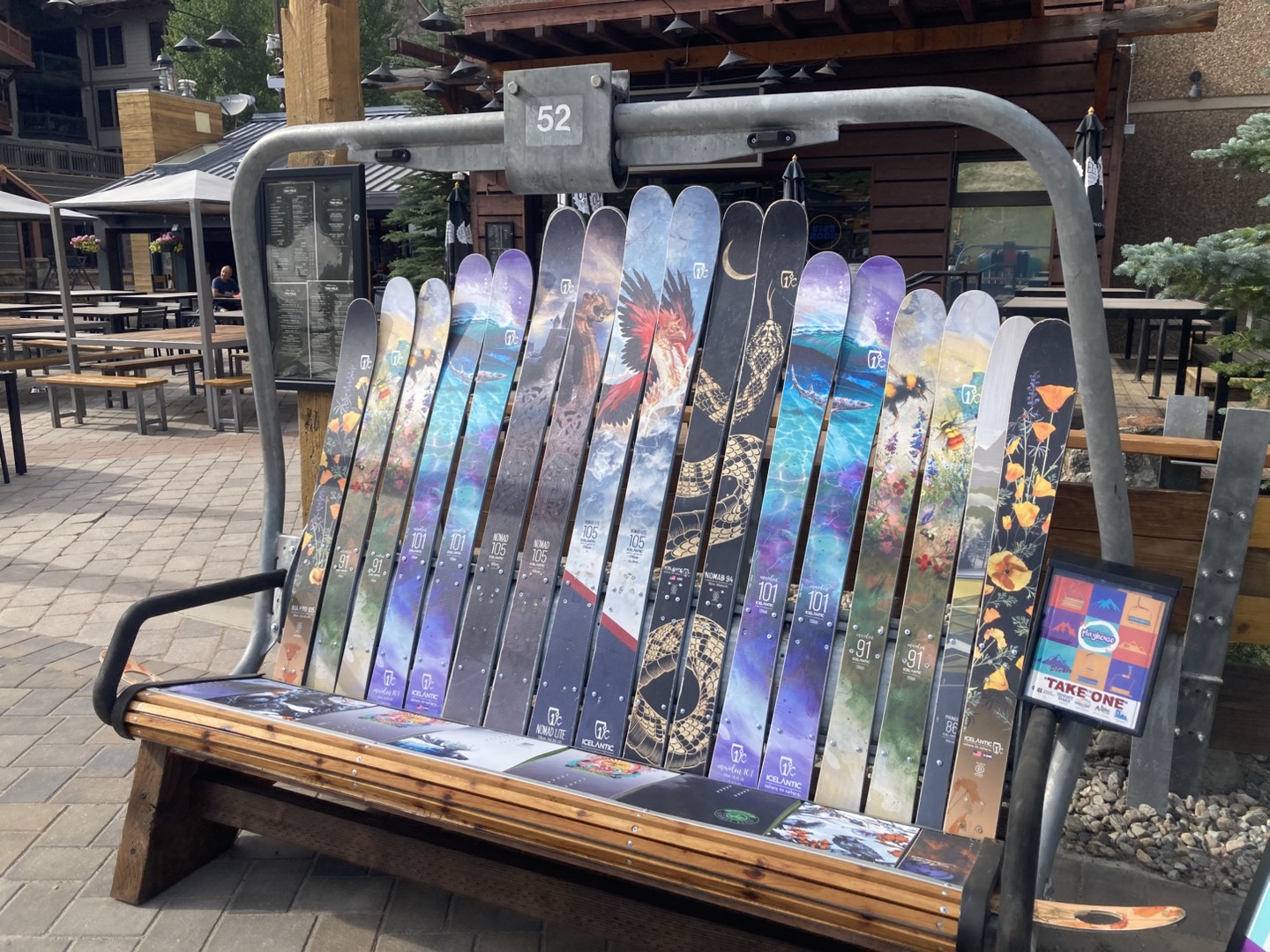 Auction for custom-built chairs, built from Copper Mountain Resort ski ...