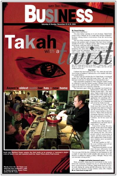 Takah, with a twist | AspenTimes.com