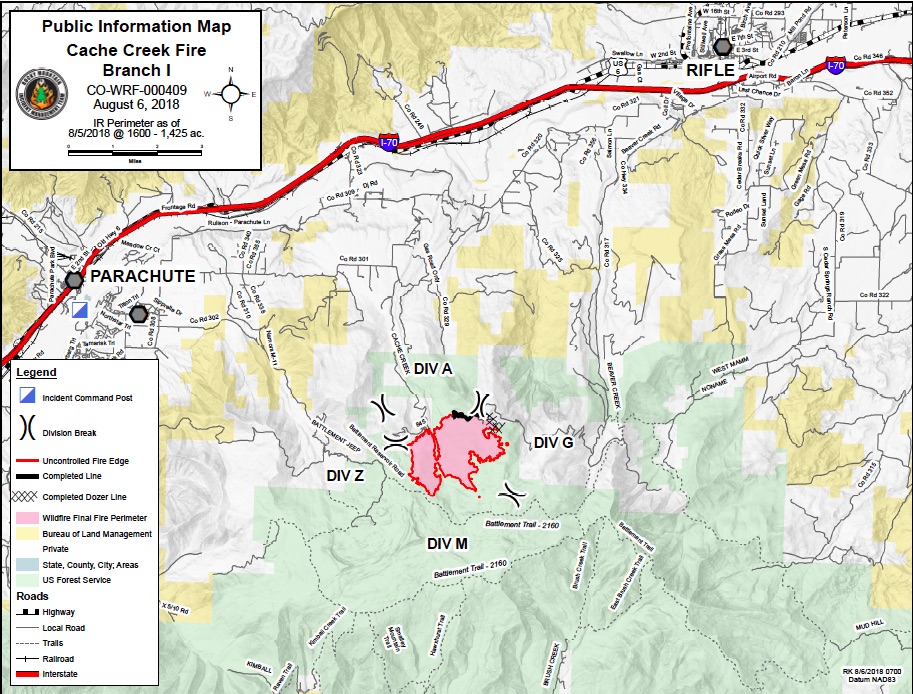 Cache Creek Fire reaches 1,535 acres, 23% containment | AspenTimes.com