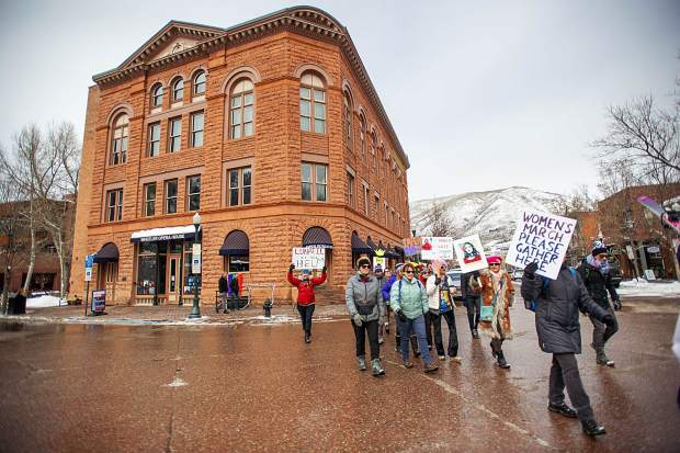 Dozens take to Paepcke Park in Aspen for the third annual women’s march ...