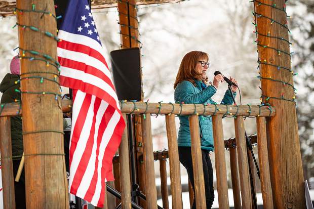 Dozens take to Paepcke Park in Aspen for the third annual women’s march ...