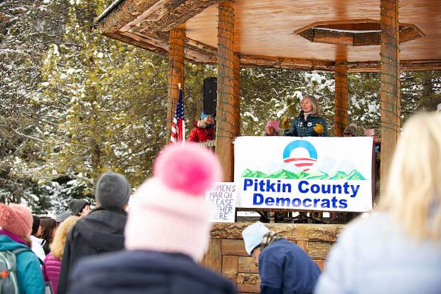 Dozens take to Paepcke Park in Aspen for the third annual women’s march ...
