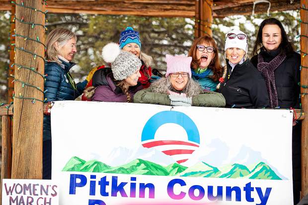 Dozens take to Paepcke Park in Aspen for the third annual women’s march ...