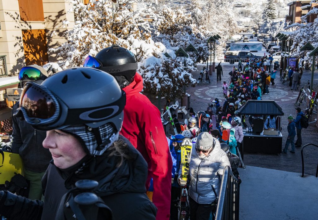Aspen Mountain, Snowmass open as hundreds rejoice under bluebird skies ...