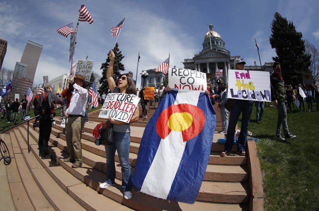 Hundreds of protesters descend on Colorado Capitol to oppose ...