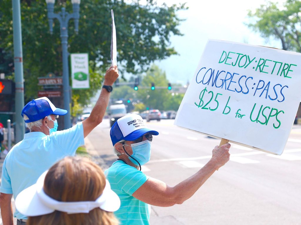 Small group marches in Aspen in effort to save the post office, protest ...
