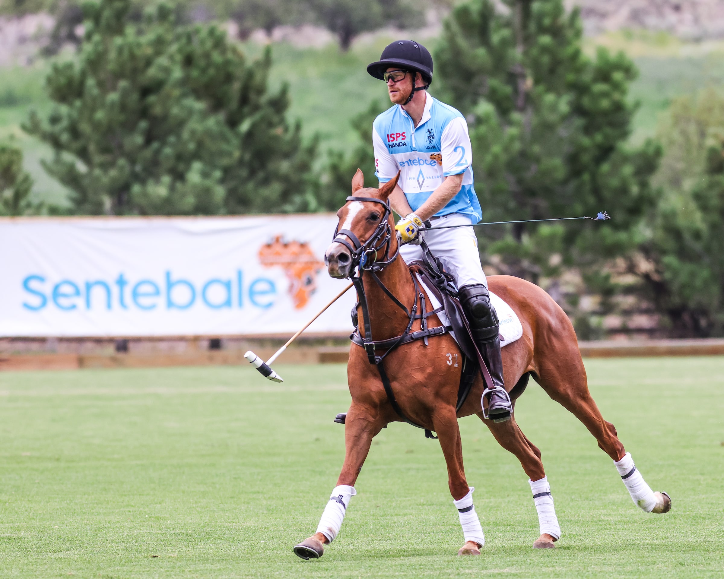 Photos: Prince Harry plays polo at Sentebale ISPS Handa Polo Cup ...