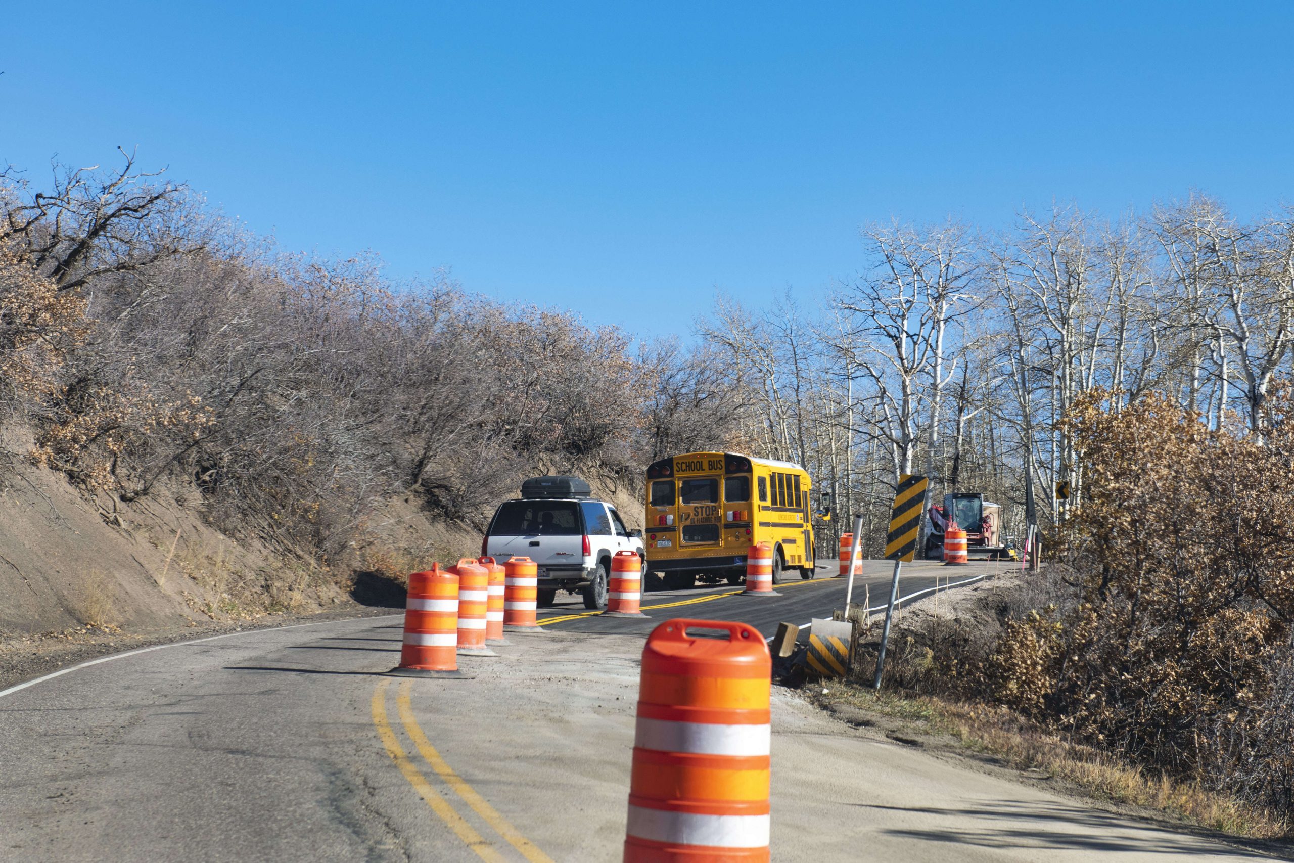 Work on Owl Creek Road stops the slip toward the Sinclair Divide ...