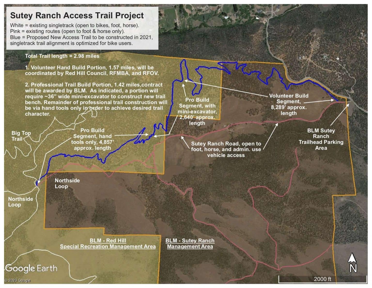 New trail on Sutey Ranch will create new connection to Red Hill trail ...