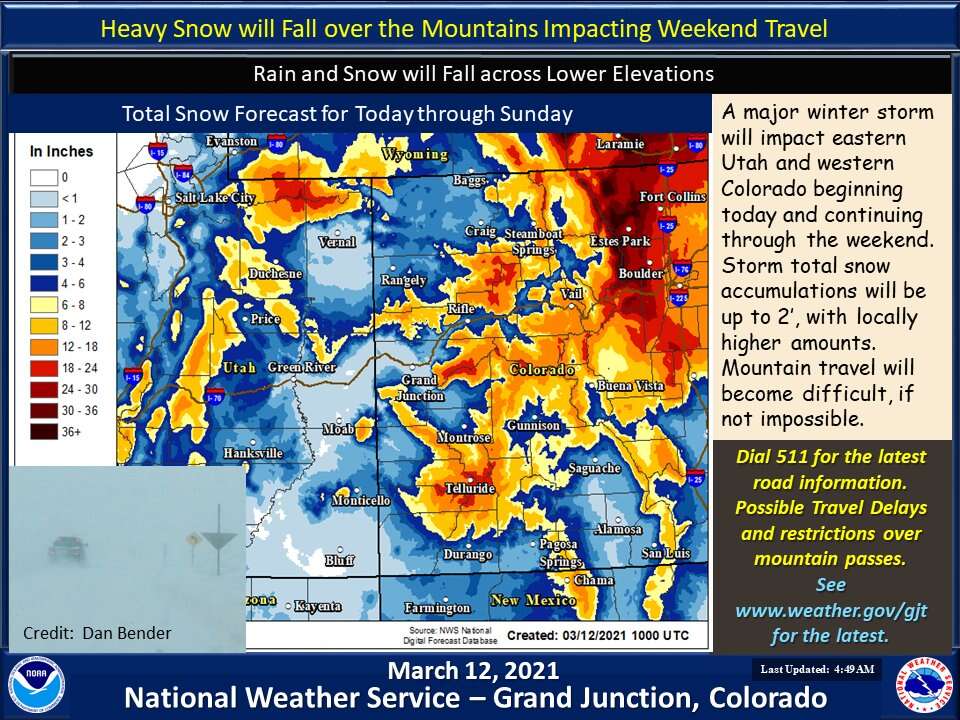 NWS upgrades to winter storm warning for Aspen, Snowmass this weekend ...