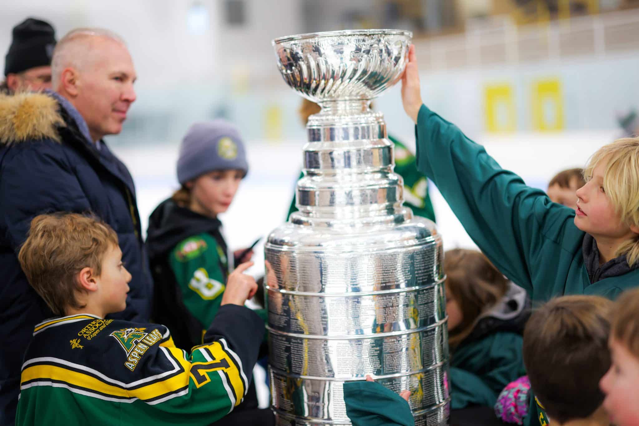 Photos: The Stanley Cup trophy comes to Lewis Ice Arena with Aspen ...