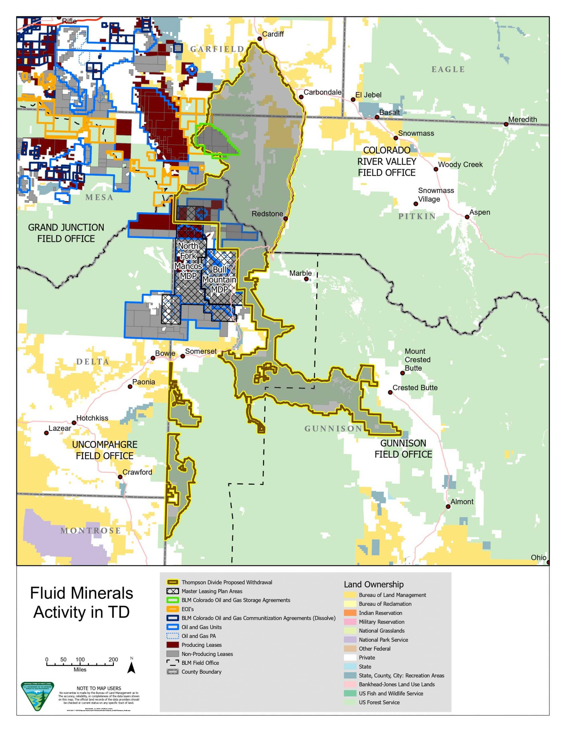 Forest Service and BLM to introduce Thompson Divide Mineral Withdrawal ...