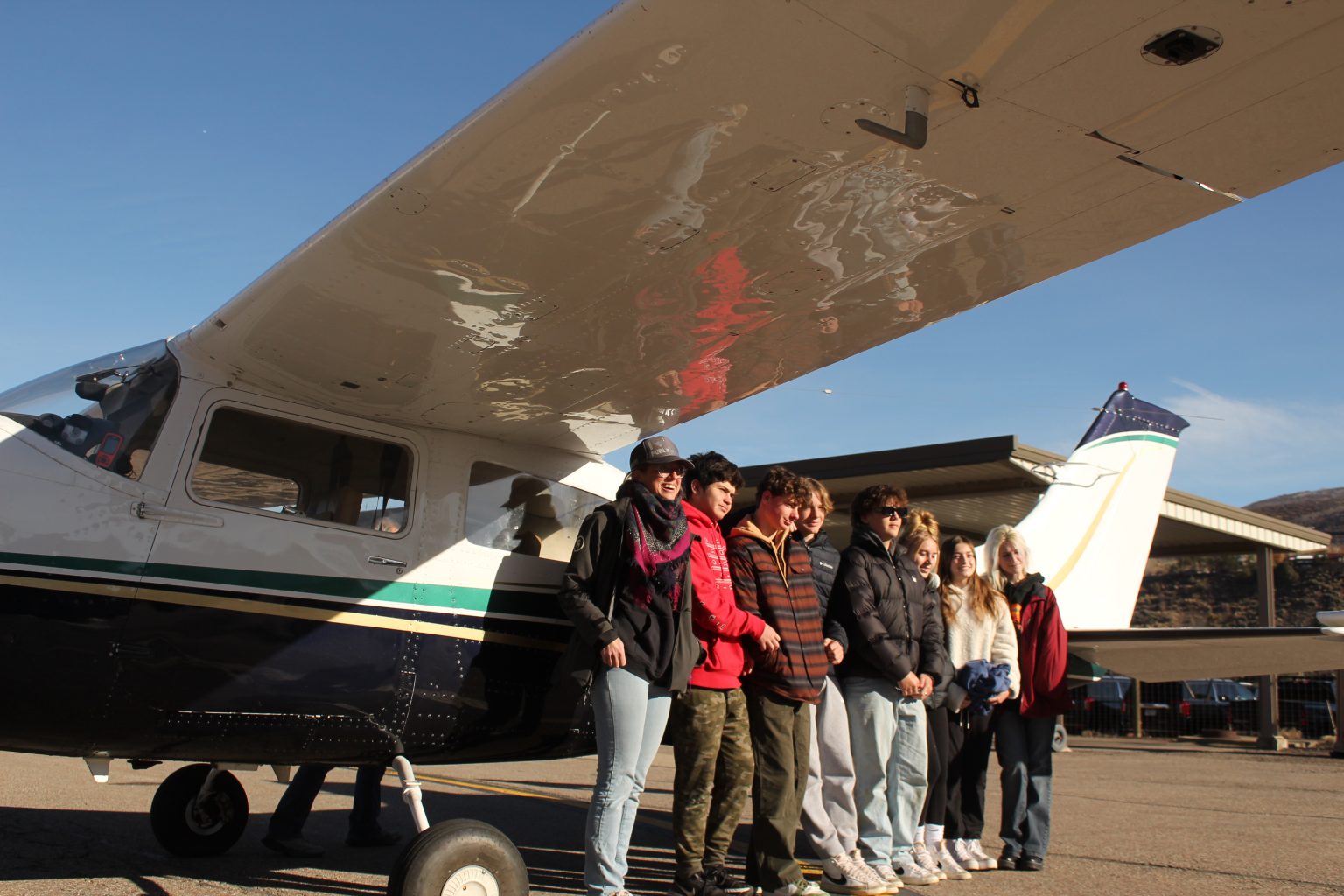 Basalt High School students talk water conservation during flight above ...