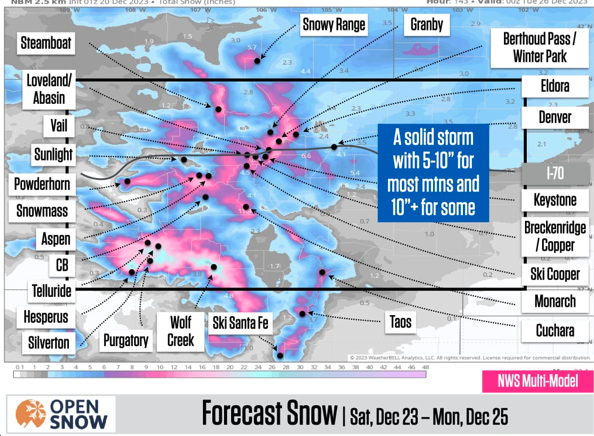 White Christmas in Colorado this year? Current forecasts look promising ...
