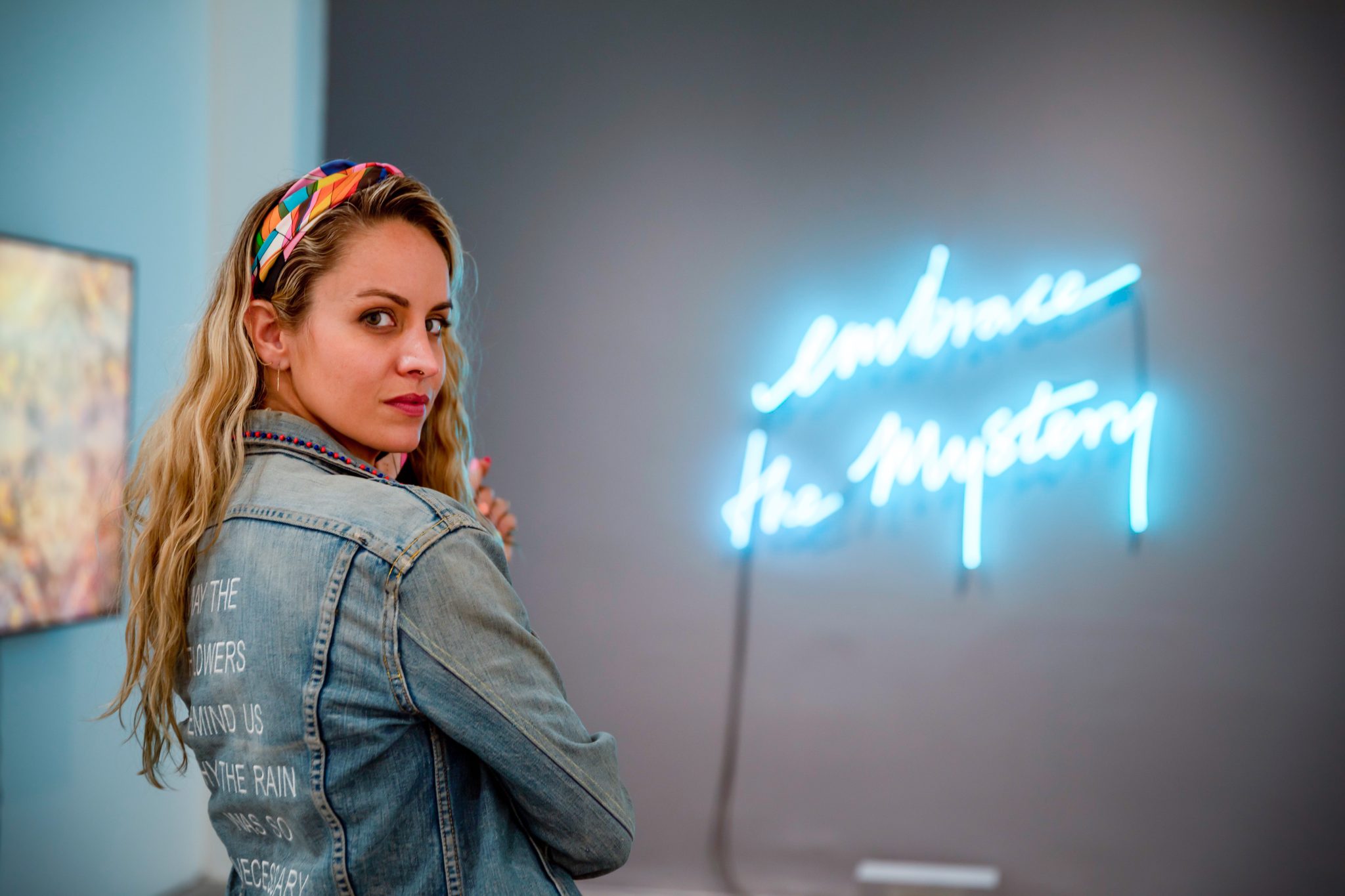 Artist Olivia Steele brings neon messages of light and hope to second ...
