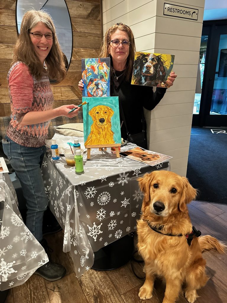 PHOTOS: Round of a paws — Aspen service dog paint and sip event raises ...