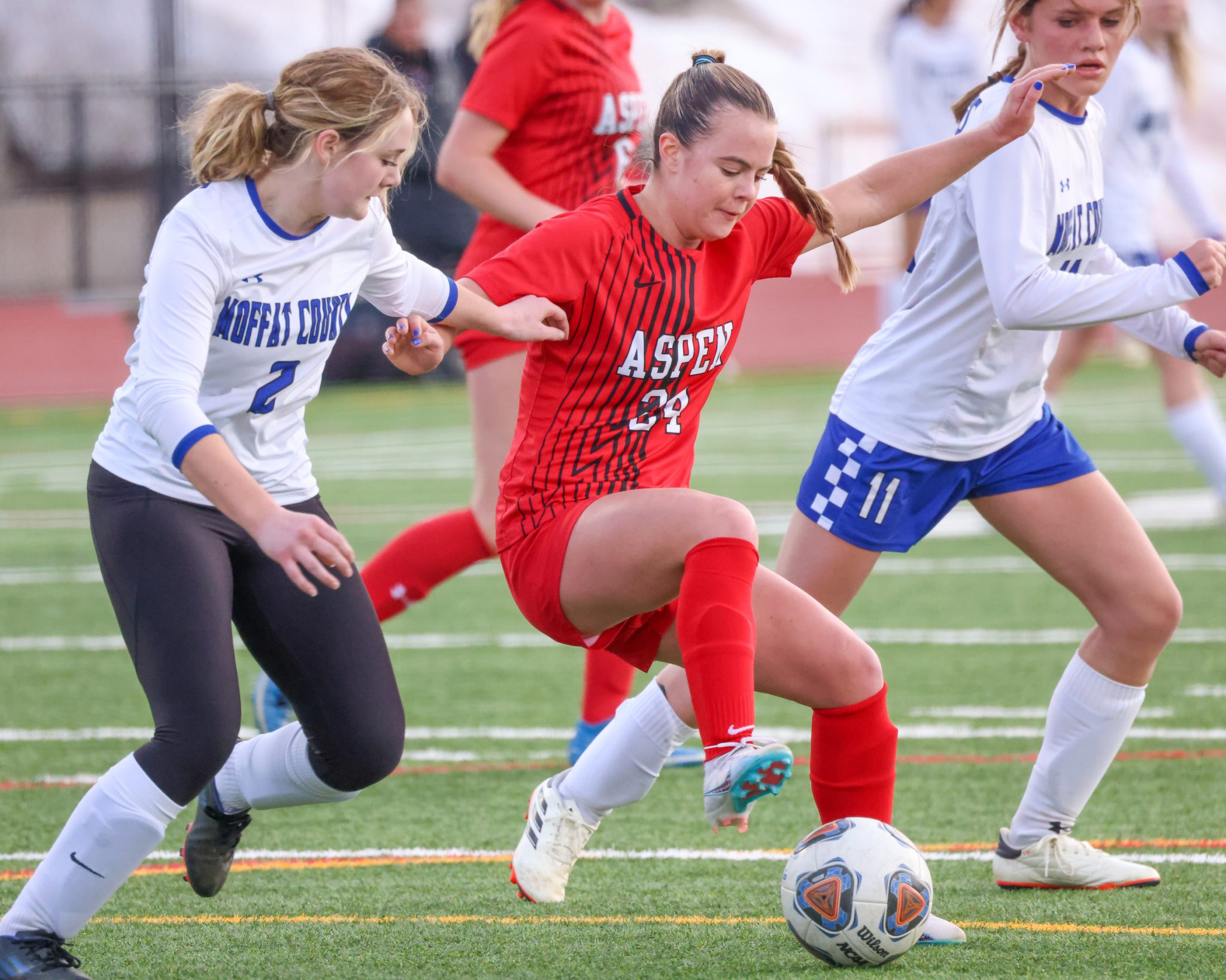Aspen girls soccer rolls by Moffat in home opener, gets first win of season | AspenTimes.com