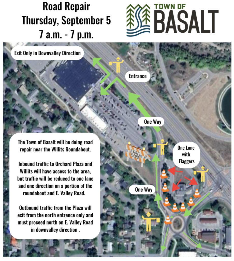 Road closures expected in Basalt during first week of September ...