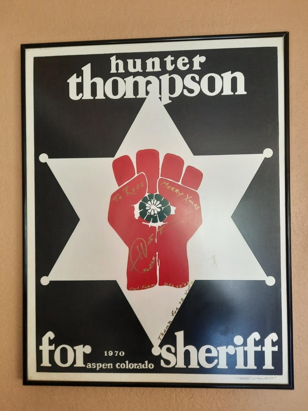 A new sheriff in town — almost? Hunter S. Thompson’s longtime friend ...