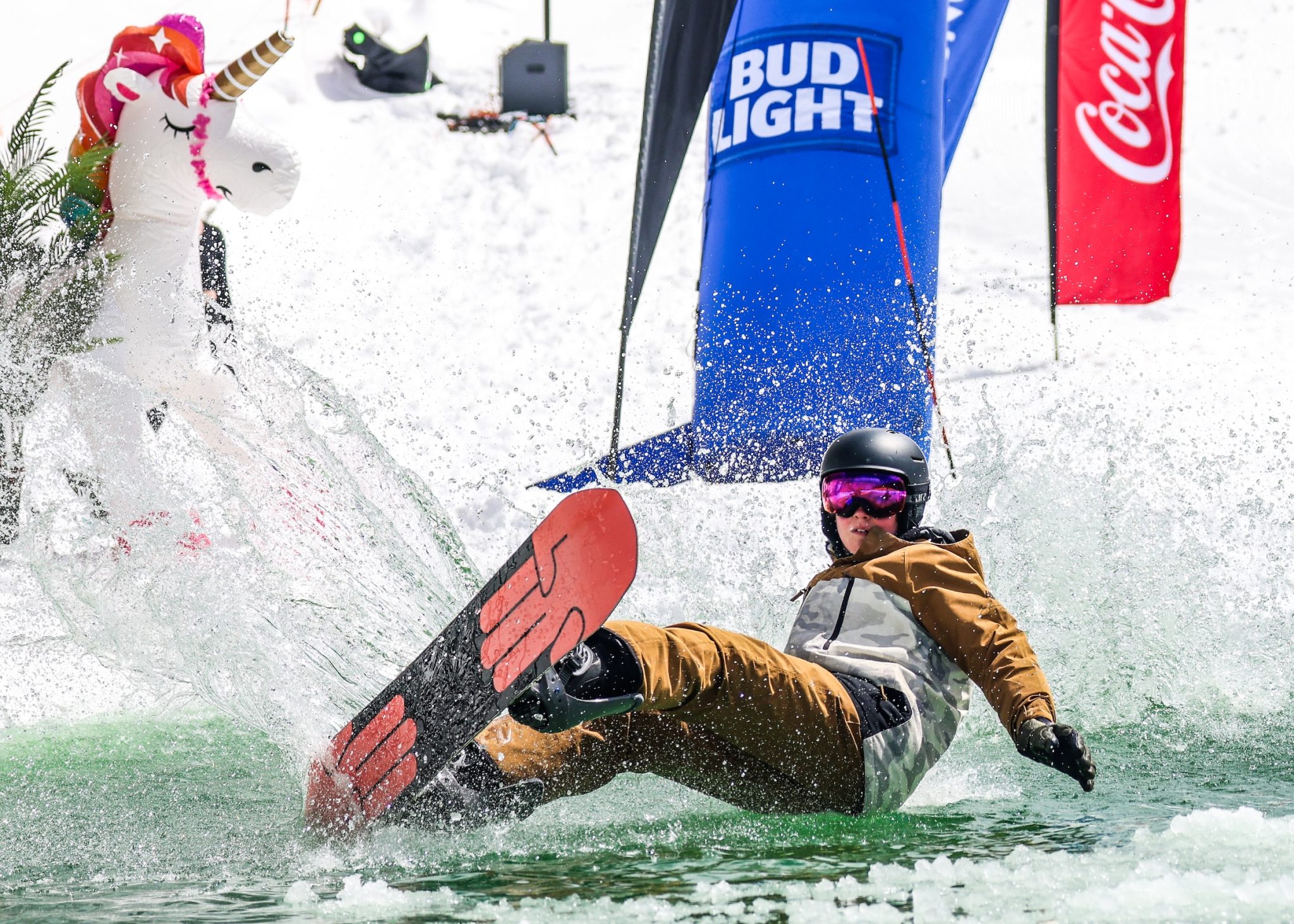 PHOTOS: Pond skim challenge highlights Snowmass’ closing festivities ...
