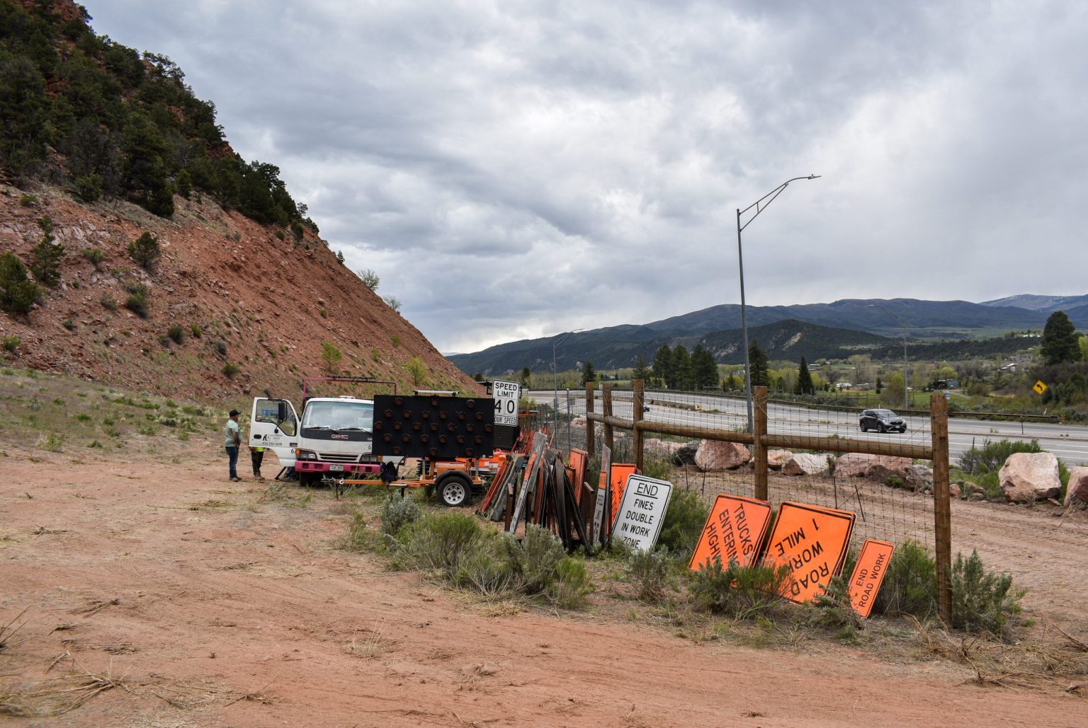 Red Hill rockfall mitigation begins on Highway 82 just east of ...
