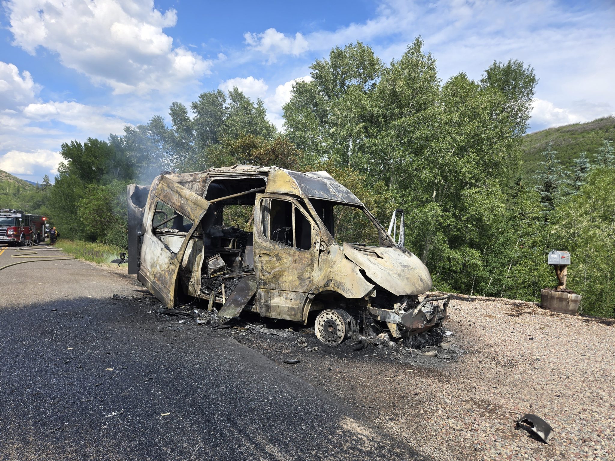 Vehicle explosion causes 5-acre fire up Snowmass Creek Road ...