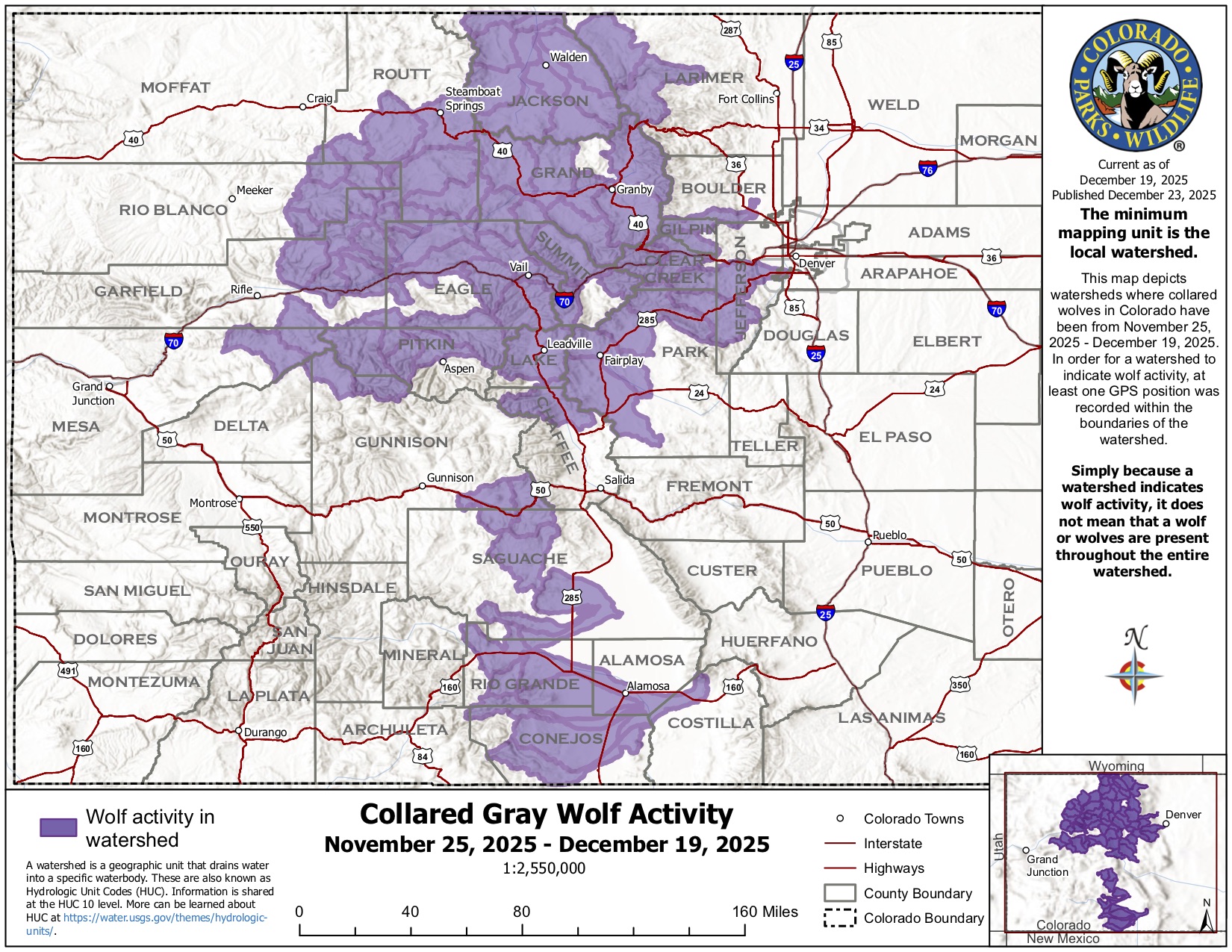 Where did Colorado’s wolves spend time in December? | AspenTimes.com