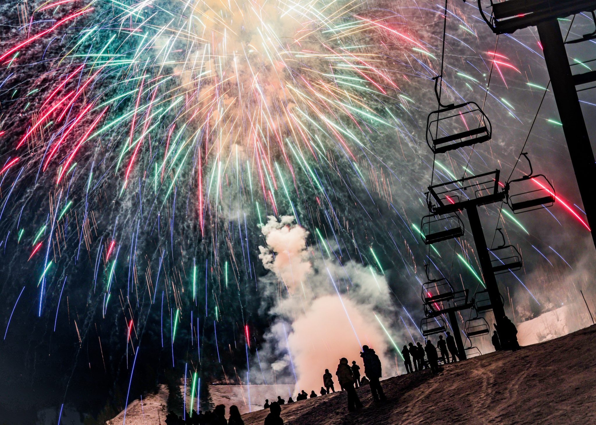 PHOTOS: Fireworks help bring the New Year to Aspen Mountain ...