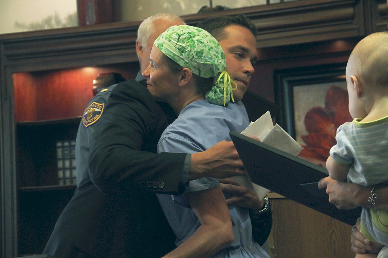 Wounded trooper thanks Valley View workers for saving his life ...