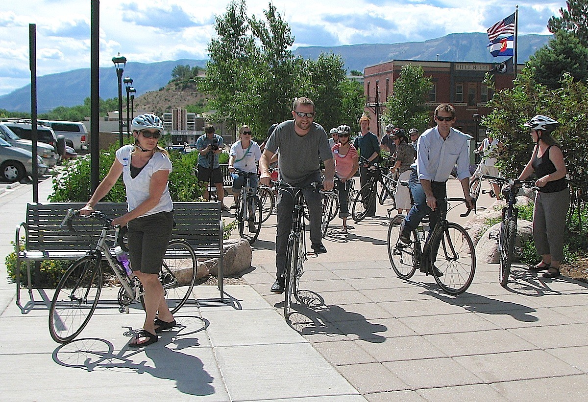 Bike riders pedal around Rifle to help with route plan ...