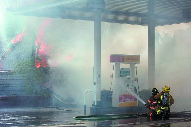 Fire breaks out behind gas station | PostIndependent.com