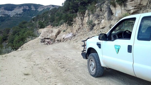 JQS Road to Roan Plateau west of Rifle closed due to rock slide ...